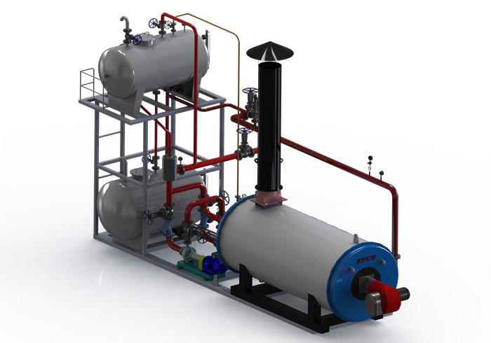Skid-mounted Packaged Oil/Gas Fired Hot Oil Heater| Oil/Gas Thermal Oil ...